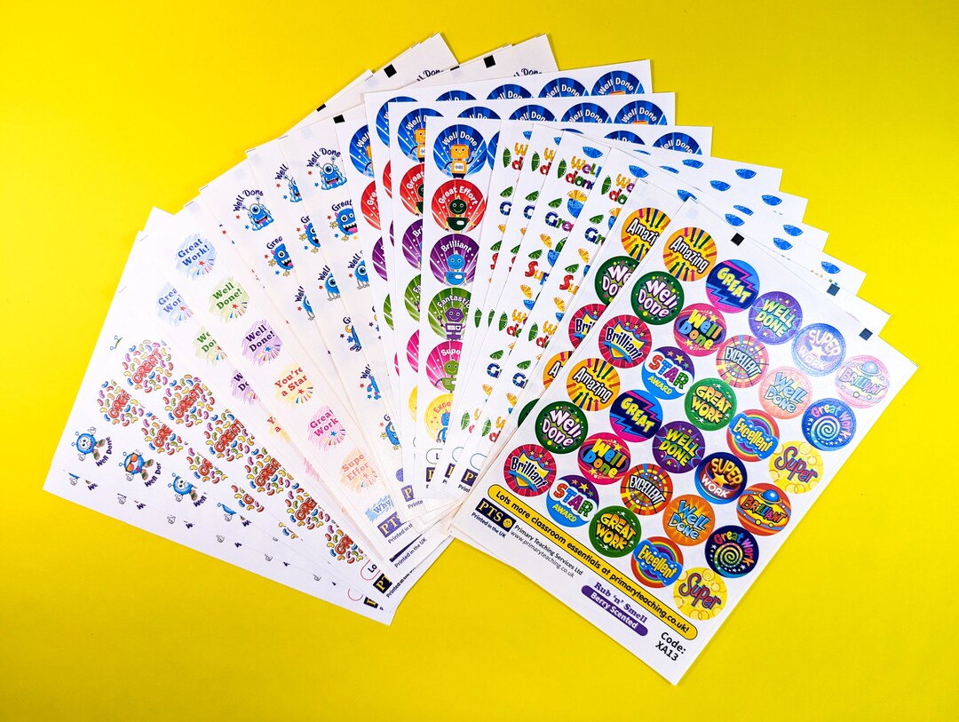 Scented Stickers Value Pack - 600 Stickers - 25mm - Etsy