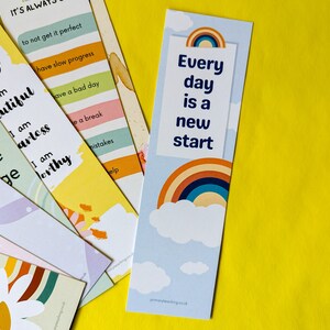 Positive Affirmation Bookmarks - 8 Bookmarks - 59 X 210mm - Etsy