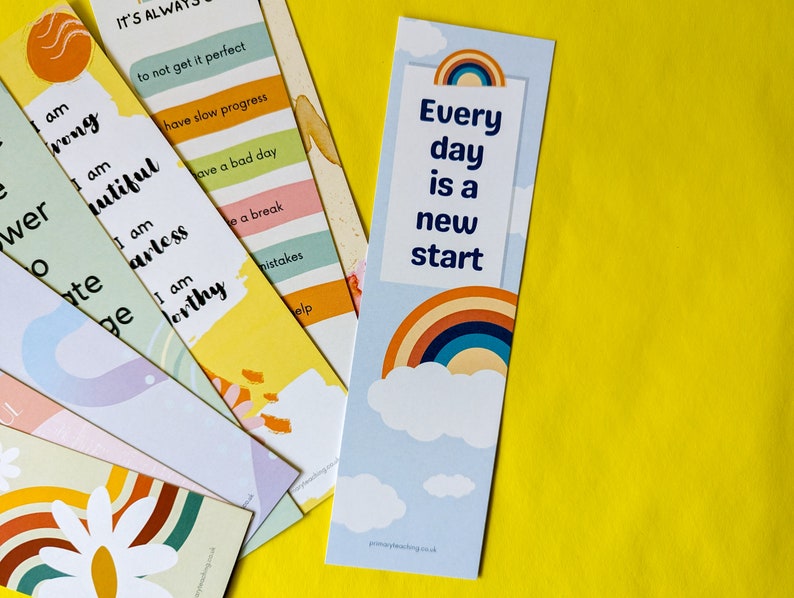 Positive Affirmation Bookmarks - 8 Bookmarks - 59 X 210mm - Etsy