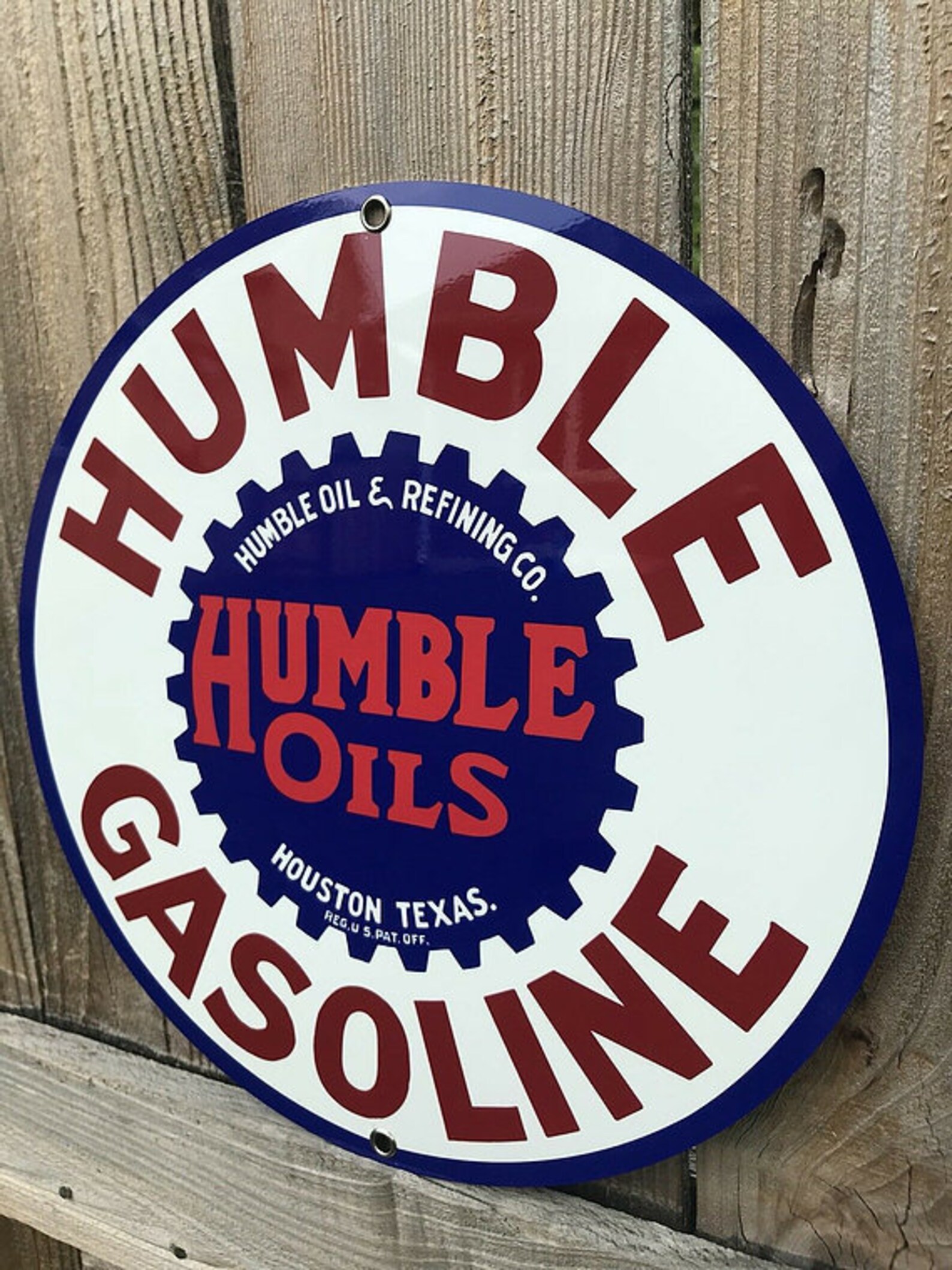 Humble Texas Oil Vintage Sign | Etsy