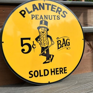 Planters Peanuts Heavy Steel Vintage Style Metal Sign - Etsy