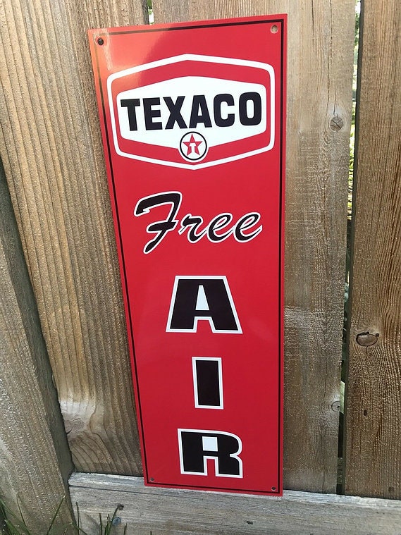 Texaco Free Air Sign - Etsy