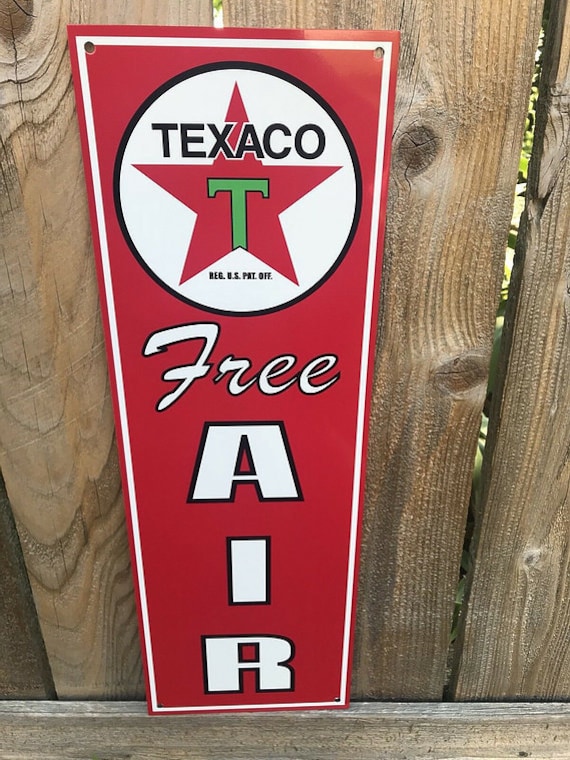 Texaco Free Air Sign - Etsy