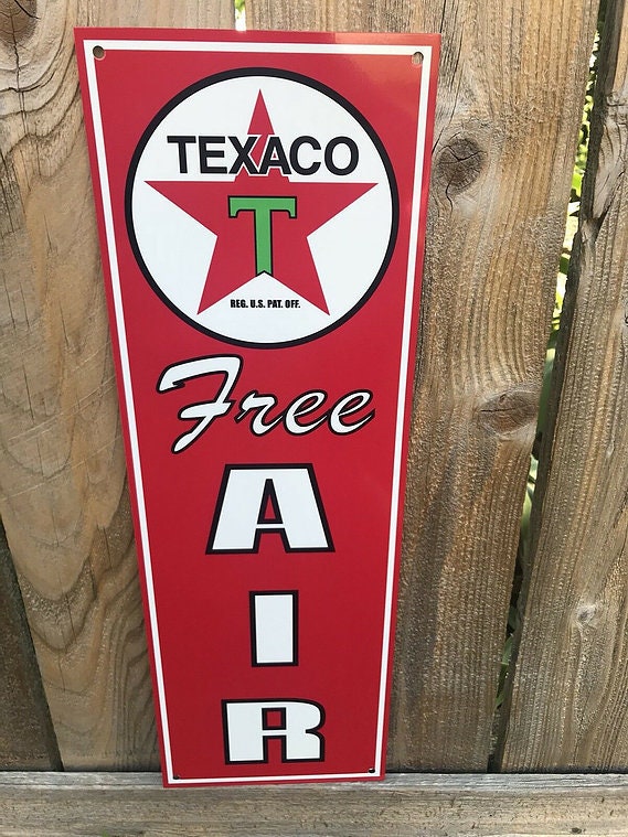Texaco Free Air Sign - Etsy