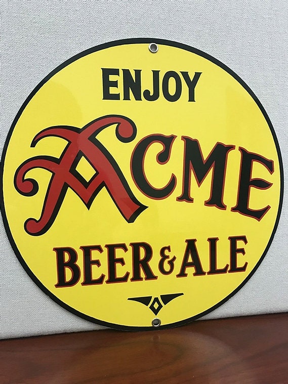 Acme Beer Reproduction Sign - Etsy