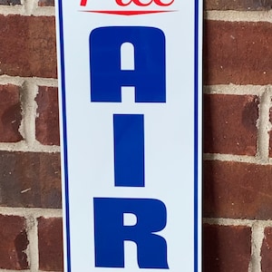 Mobil Free Air Oil Gasoline Sign Gas Station Sign - Etsy