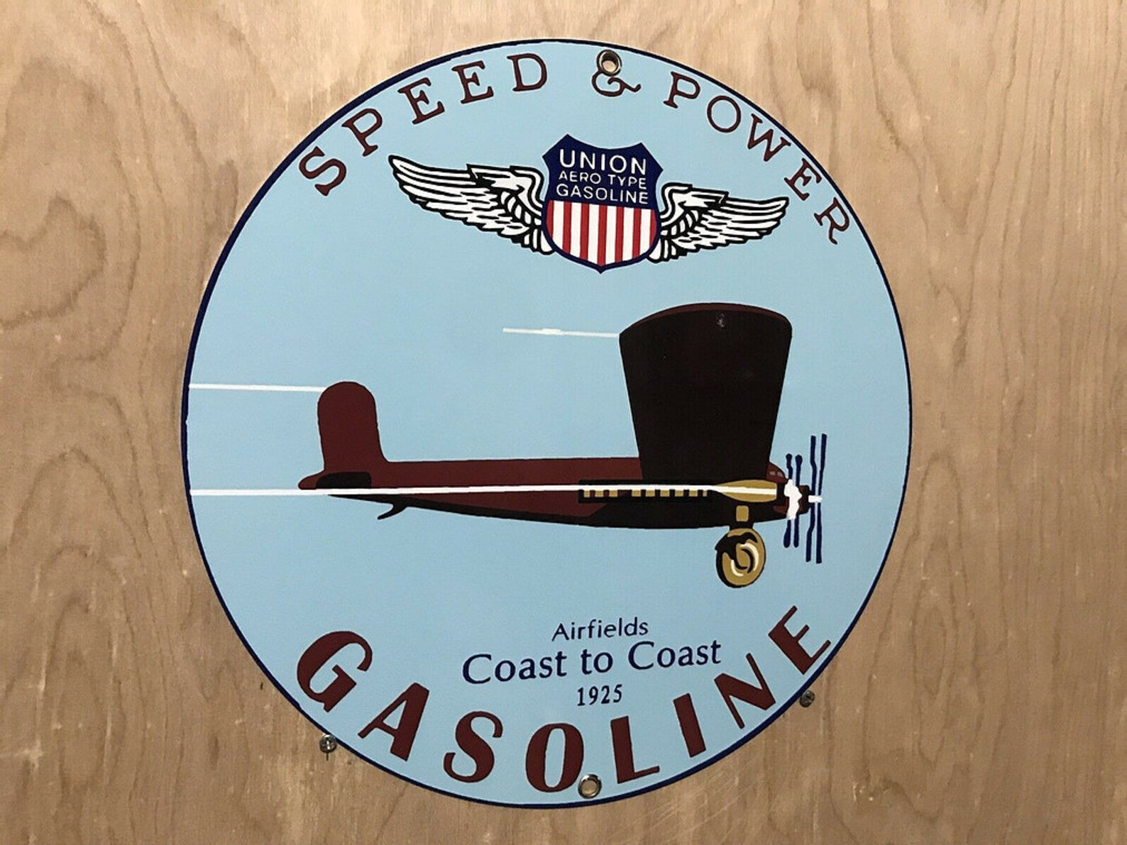 Union Gasoline Speed & Power Aviation Sign - Etsy