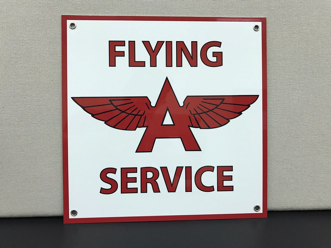Flying A Aviation Service Reproduction Sign - Etsy