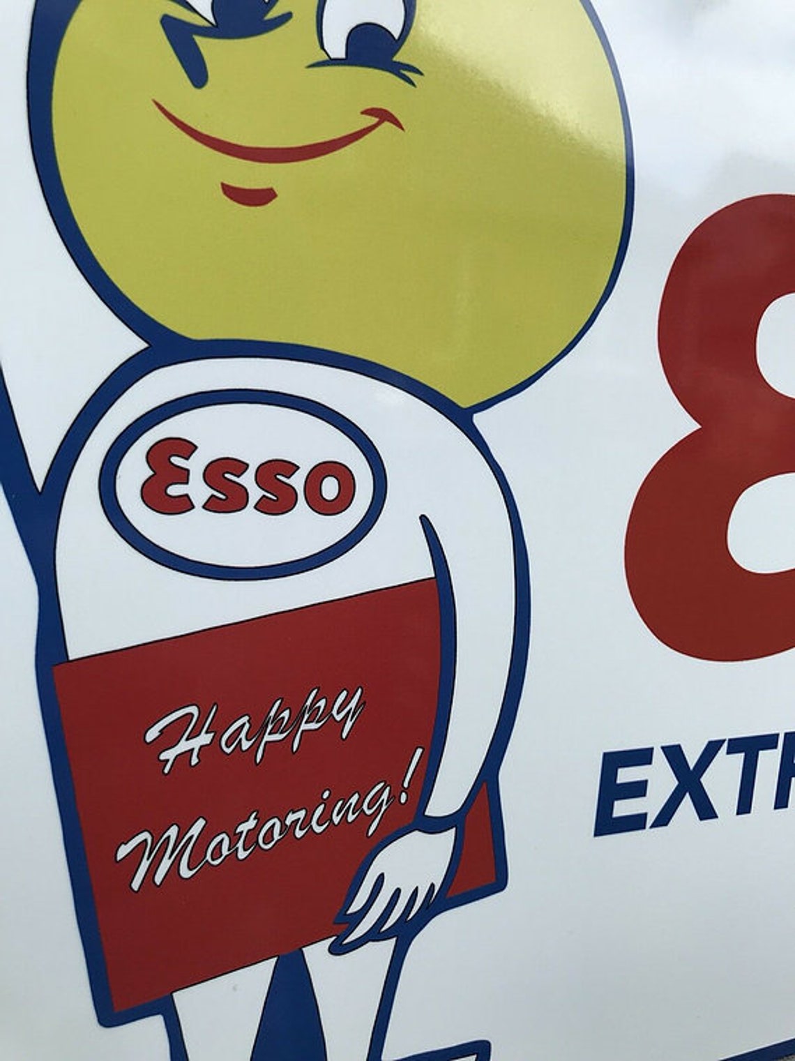 Esso Happy Motoring vintage style sign | Etsy