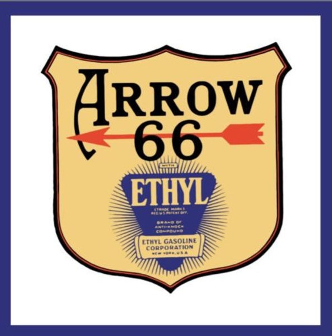 Arrow Ethyl Gasoline Reproduction Sign - Etsy