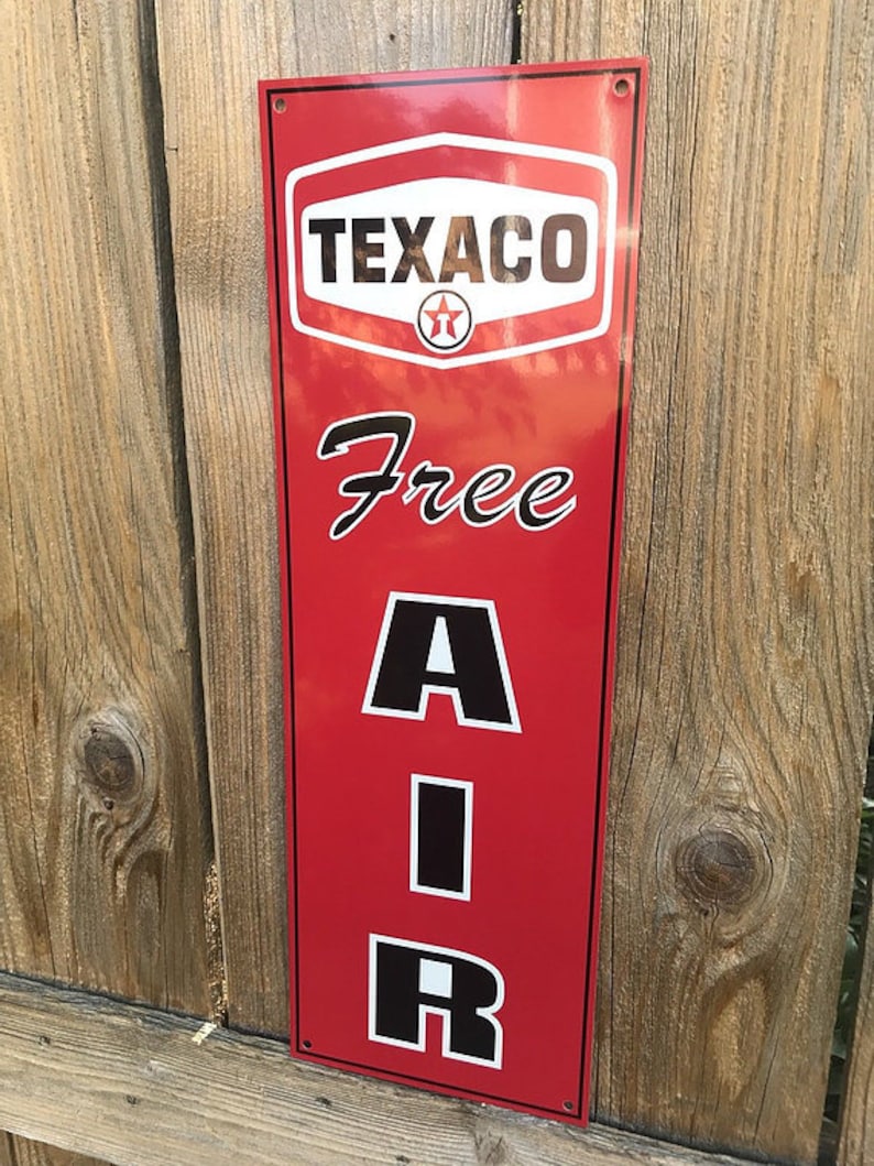 Texaco Free Air Sign - Etsy
