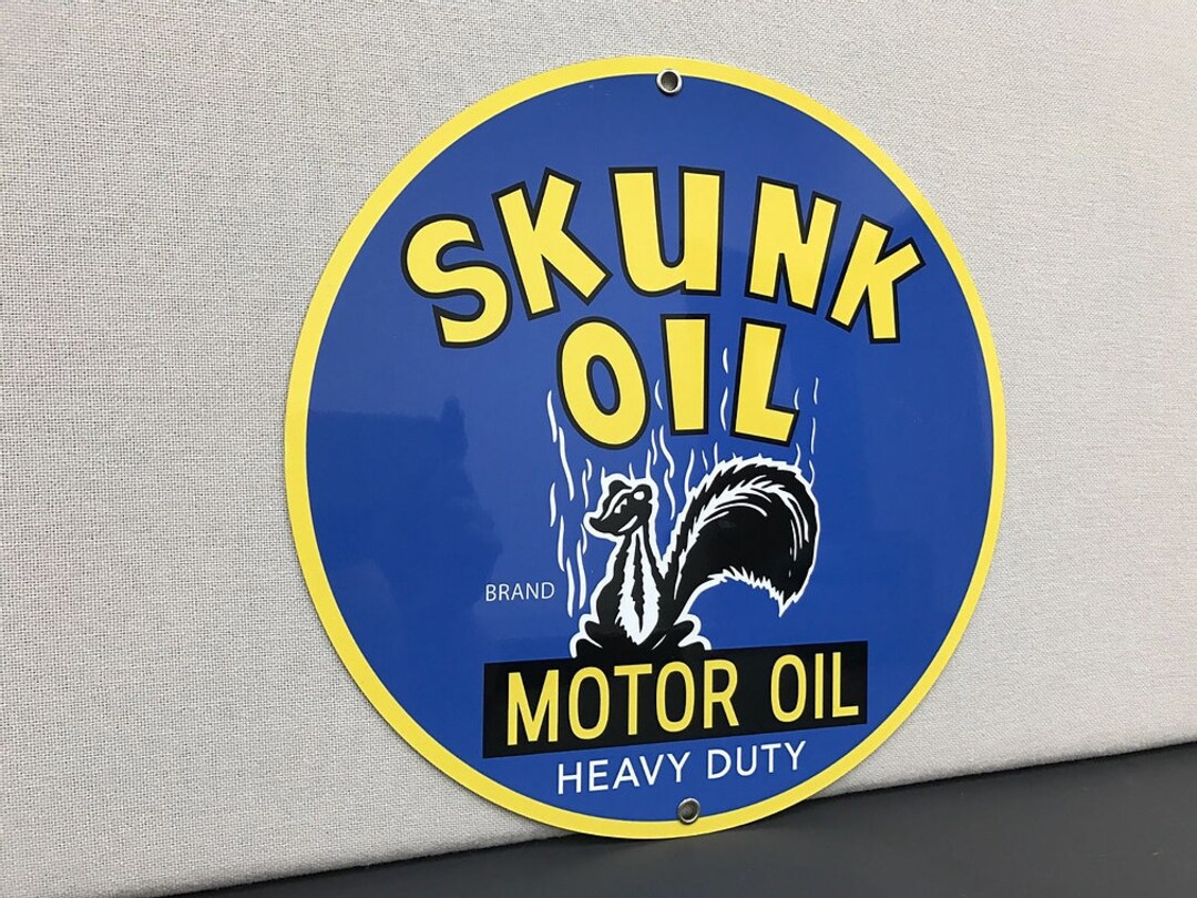 Skunk Oil Reproduction Sign - Etsy