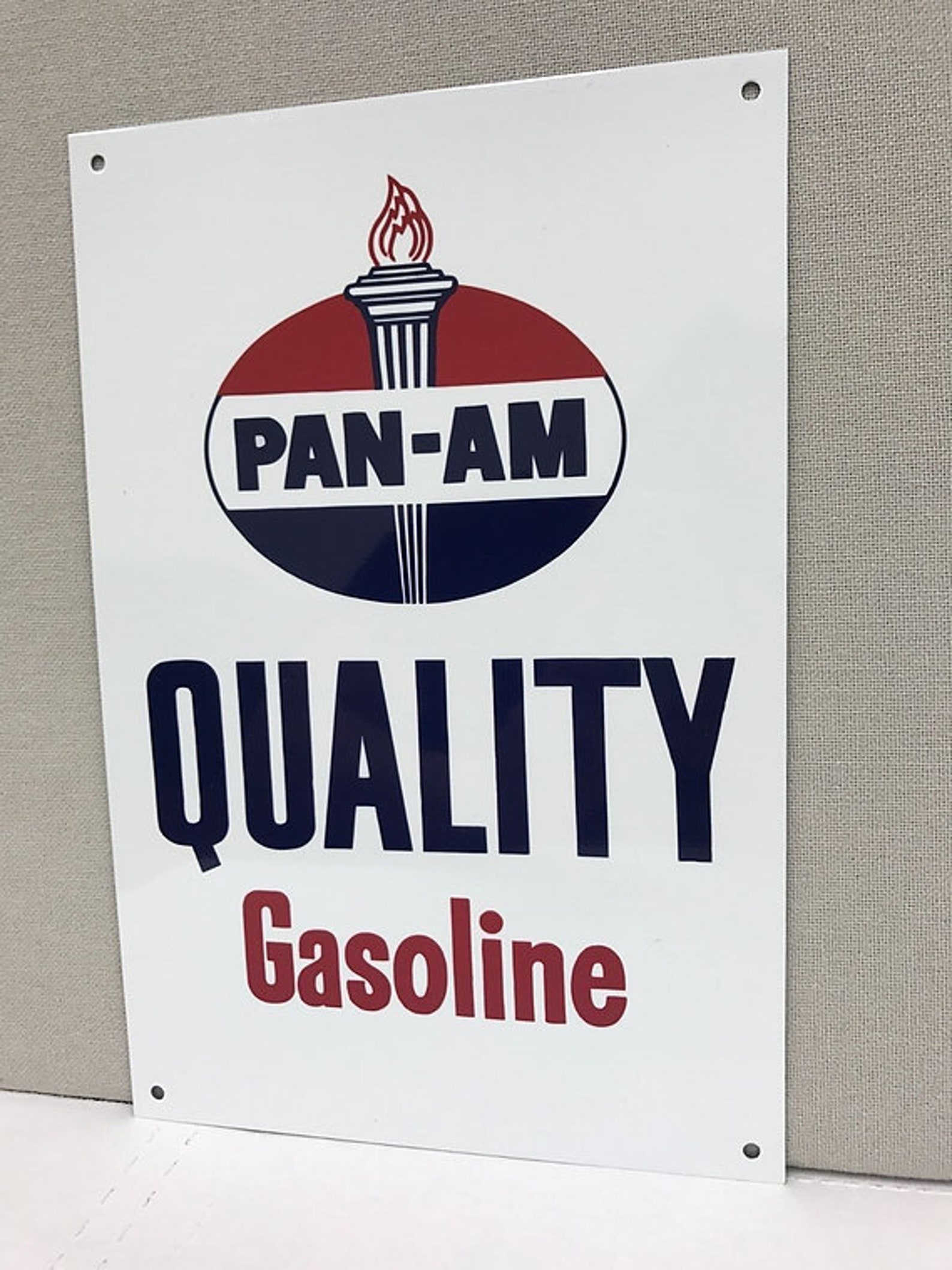 Pan-am Quality Gasoline Vintage Sign - Etsy