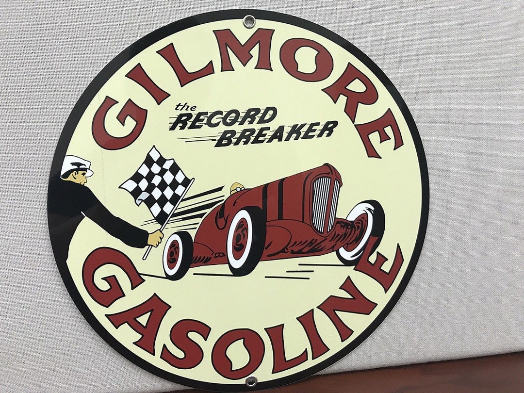 Gilmore Record Breaker Gasoline Reproduction Sign - Etsy