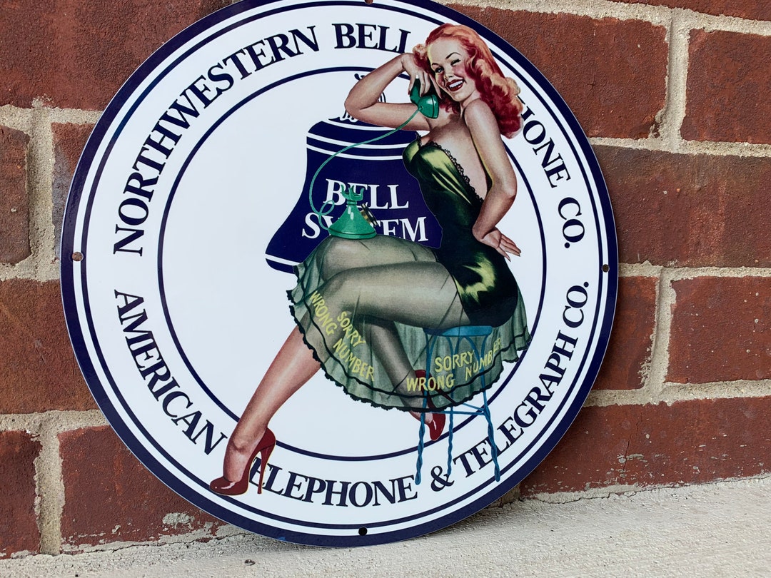 Northwestern Bell Telephone Company Heavy Steel Vintage Style Metal ...
