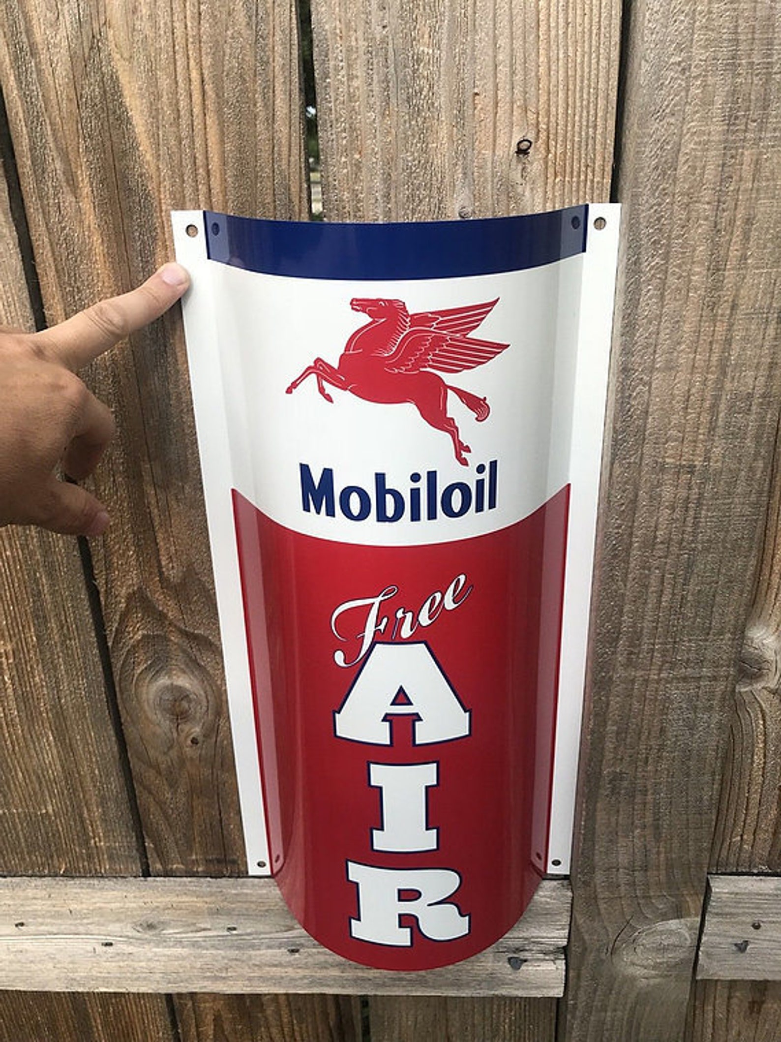 Mobiloil Free Air Sign - Etsy