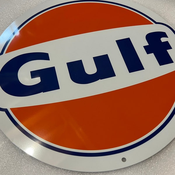 Gulf Oil Metal Sign - Etsy