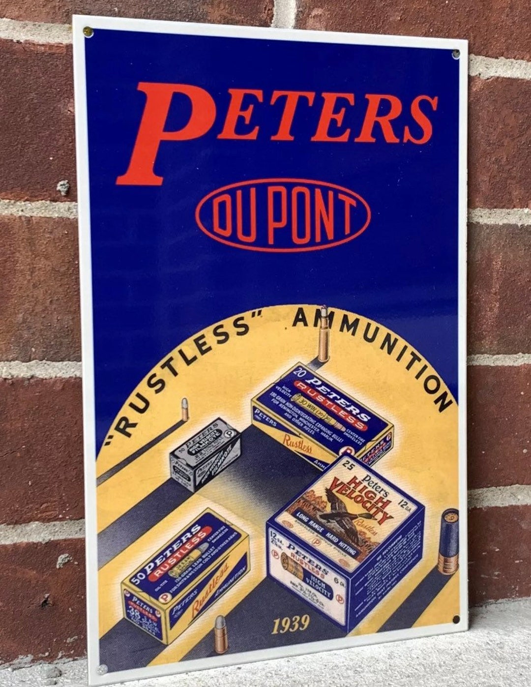 Heavy Steel Peters Ammunition Cartridges Vintage Style Metal Sign - Etsy