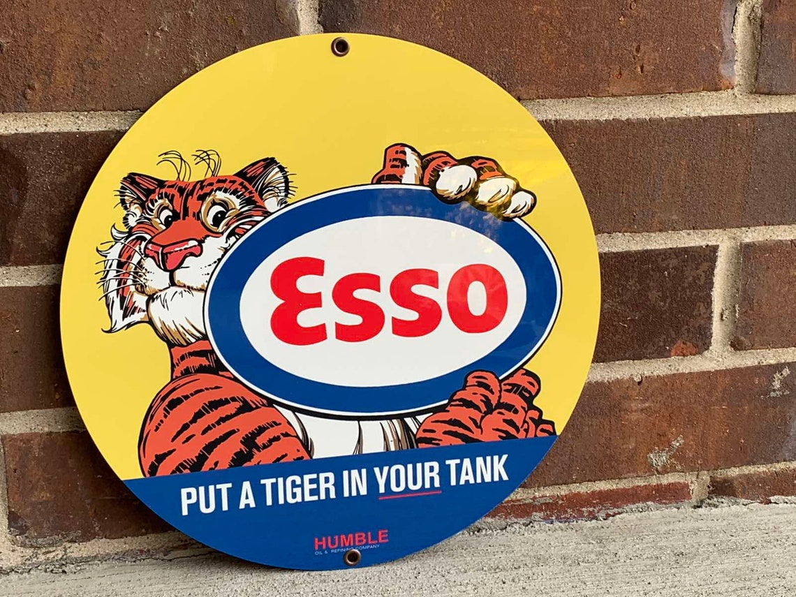 Esso Put A Tiger in Your Tank Vintage Style Sign - Etsy