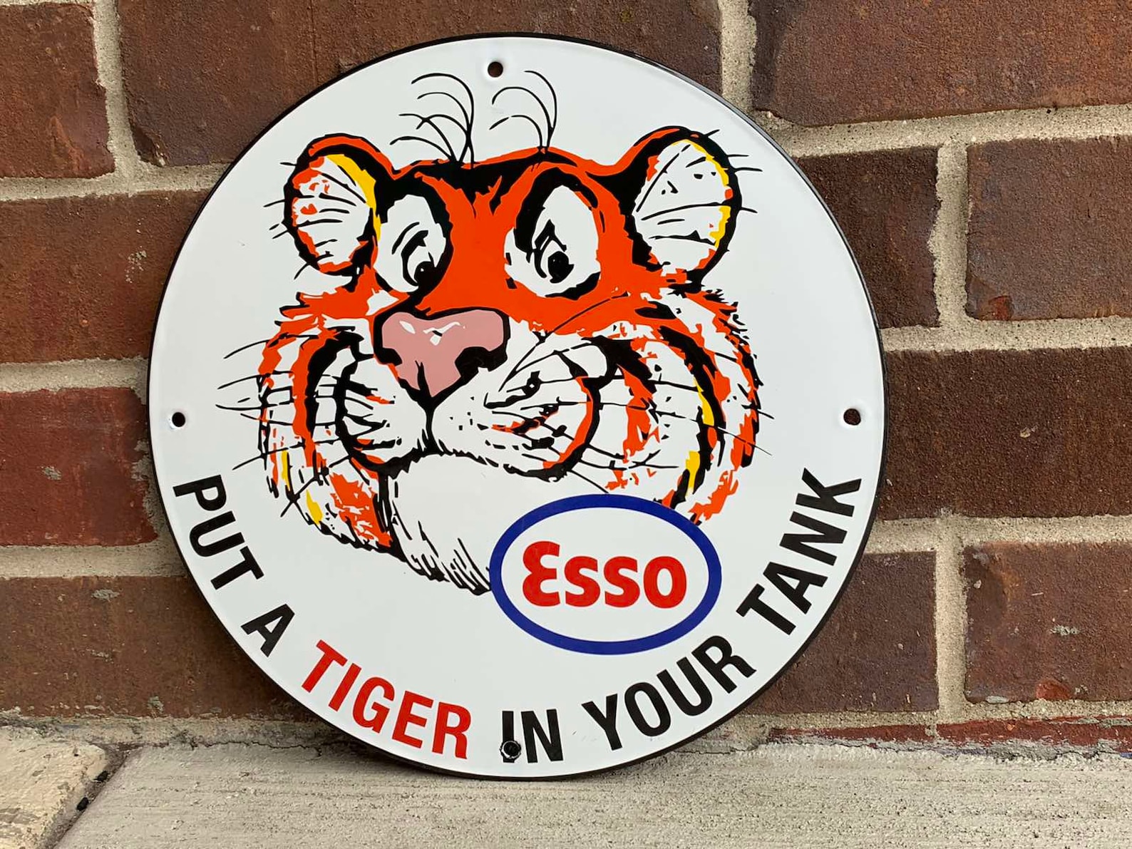 Esso Put A Tiger in Your Tank Vintage Style Porcelain Sign - Etsy
