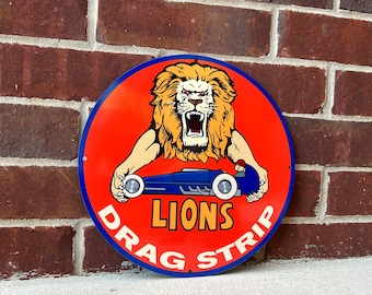 Lion Drag Strip Sign - Etsy