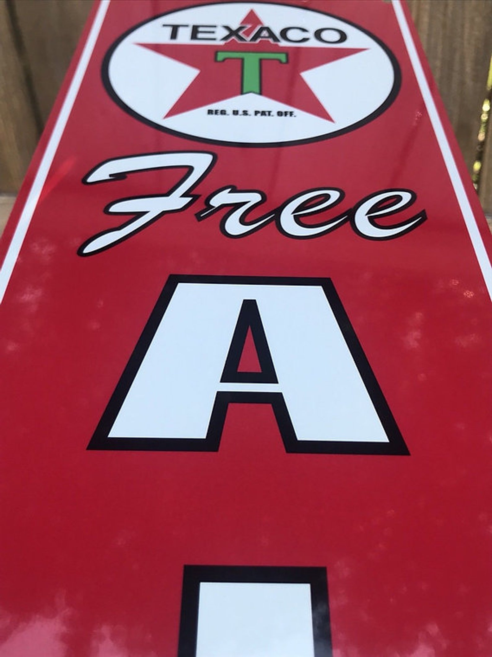 Texaco Free Air Sign - Etsy