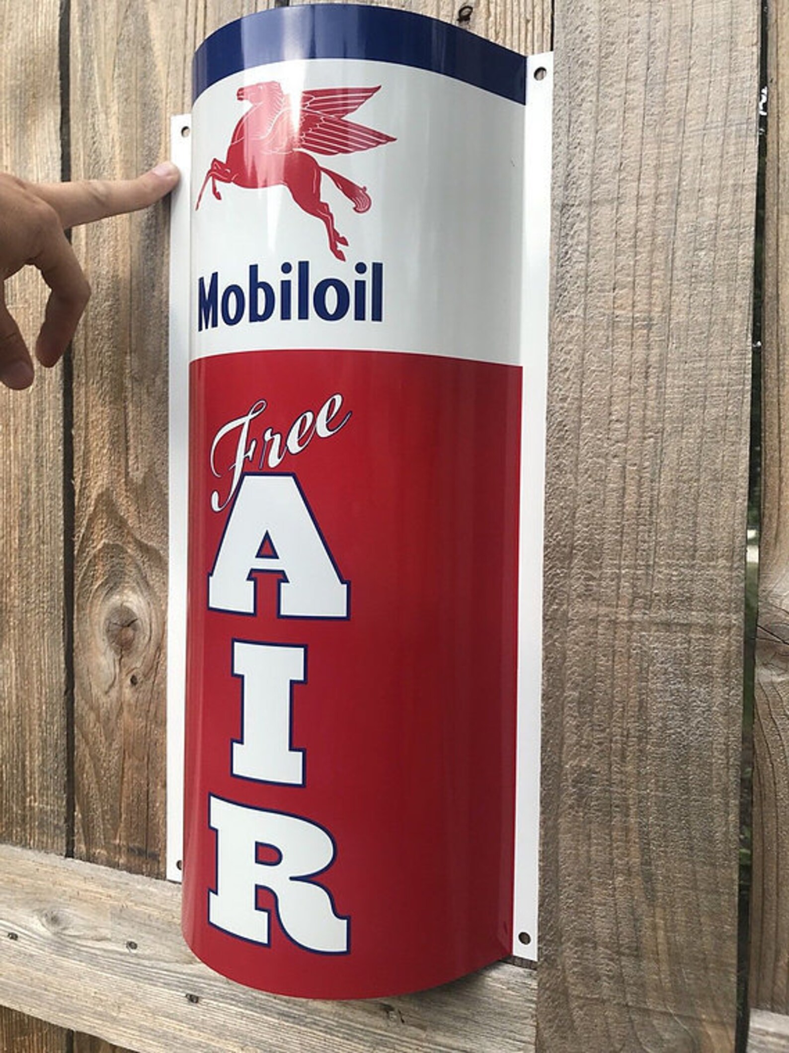 Mobiloil Free Air Sign - Etsy