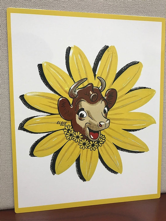 Elsie the Happy Cow Reproduction Sign - Etsy