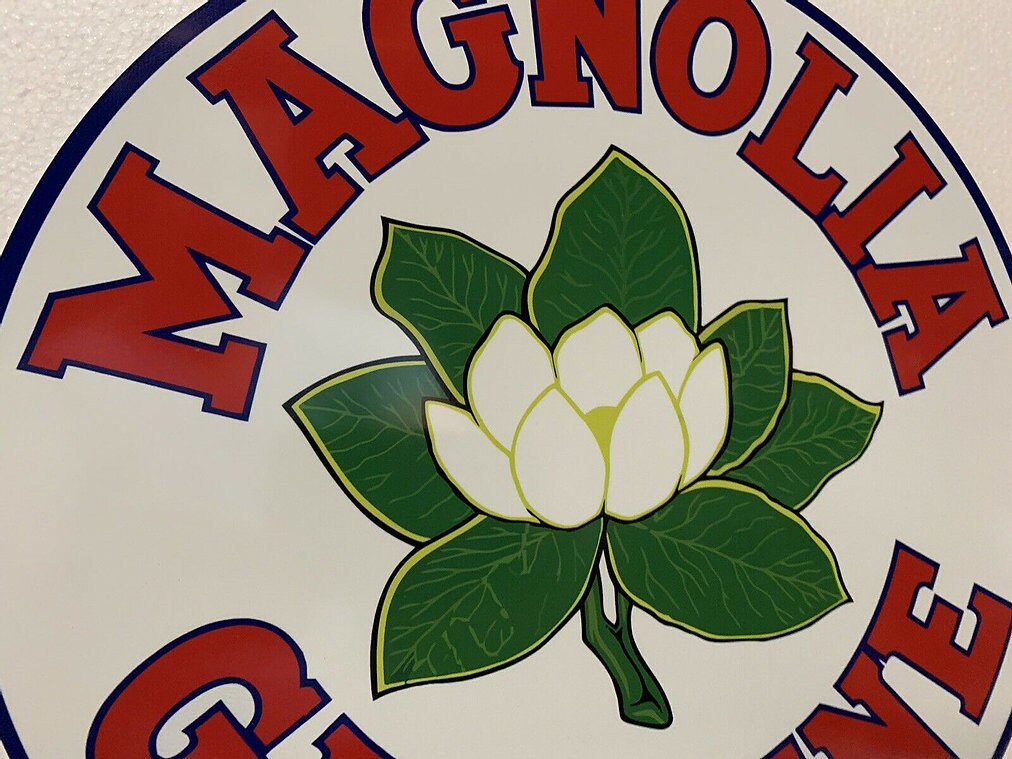 Magnolia Gasoline Vintage Style Sign - Etsy