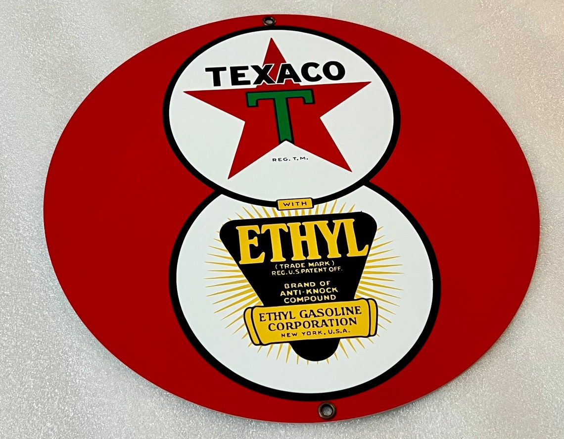 Texaco Ethyl Gasoline Reproduction Sign - Etsy