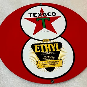 Texaco Ethyl Gasoline Reproduction Sign - Etsy