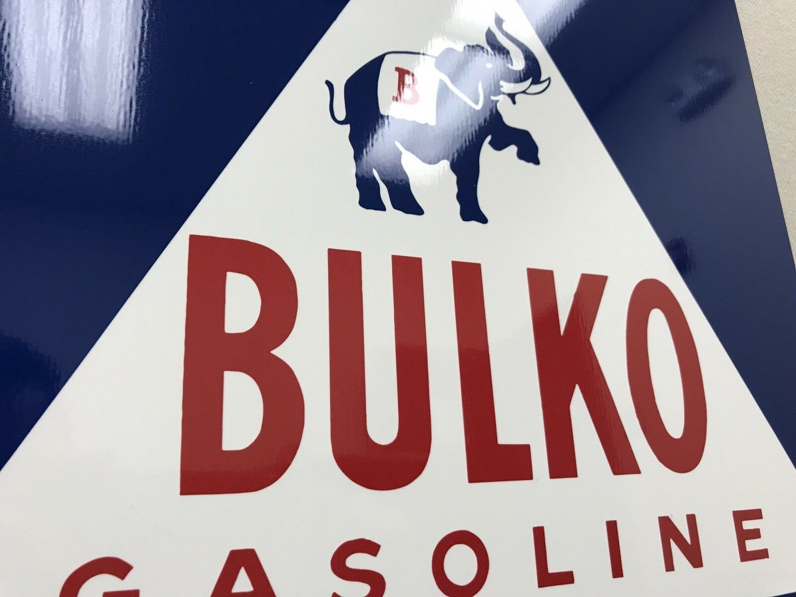 Bulko Elephant Gasoline vintage style sign | Etsy