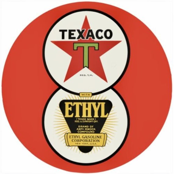 Texaco Ethyl Gasoline Reproduction Sign | Etsy