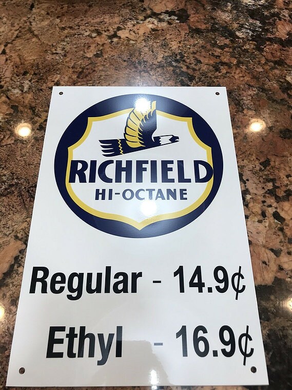 Richfield Hi-octane Gasoline Sign - Etsy