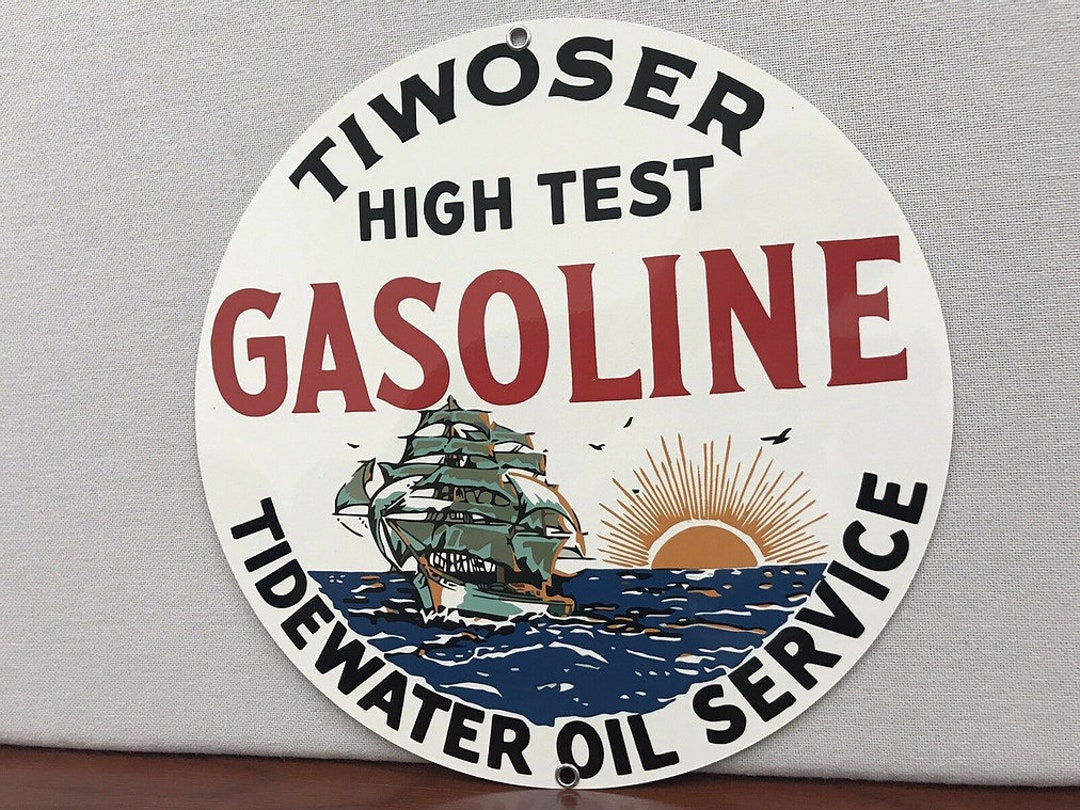 Tiwoser High Test Gasoline Vintage Style Sign - Etsy