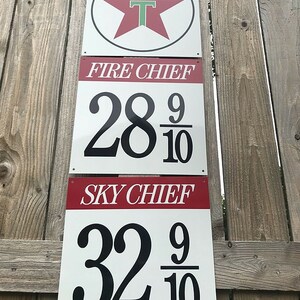 Texaco Fire & Sky Chief - 3 Piece Sign - Etsy