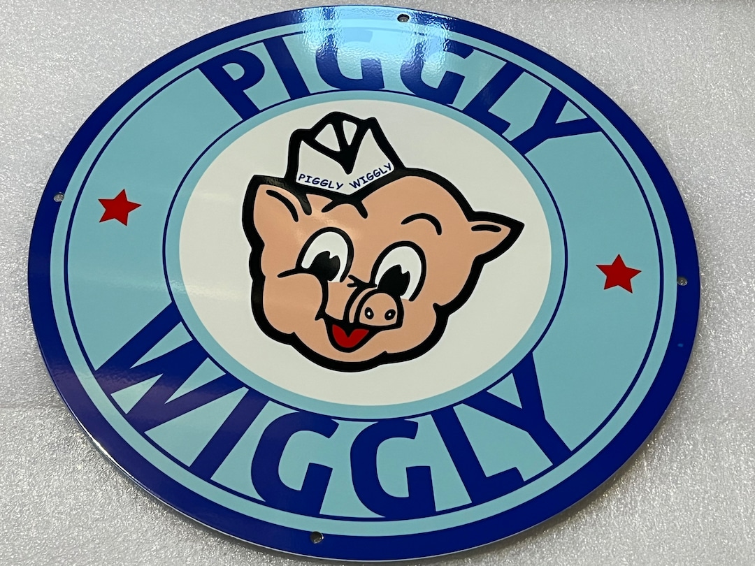 Piggly Wiggly Heavy Steel Vintage Style Metal Sign - Etsy