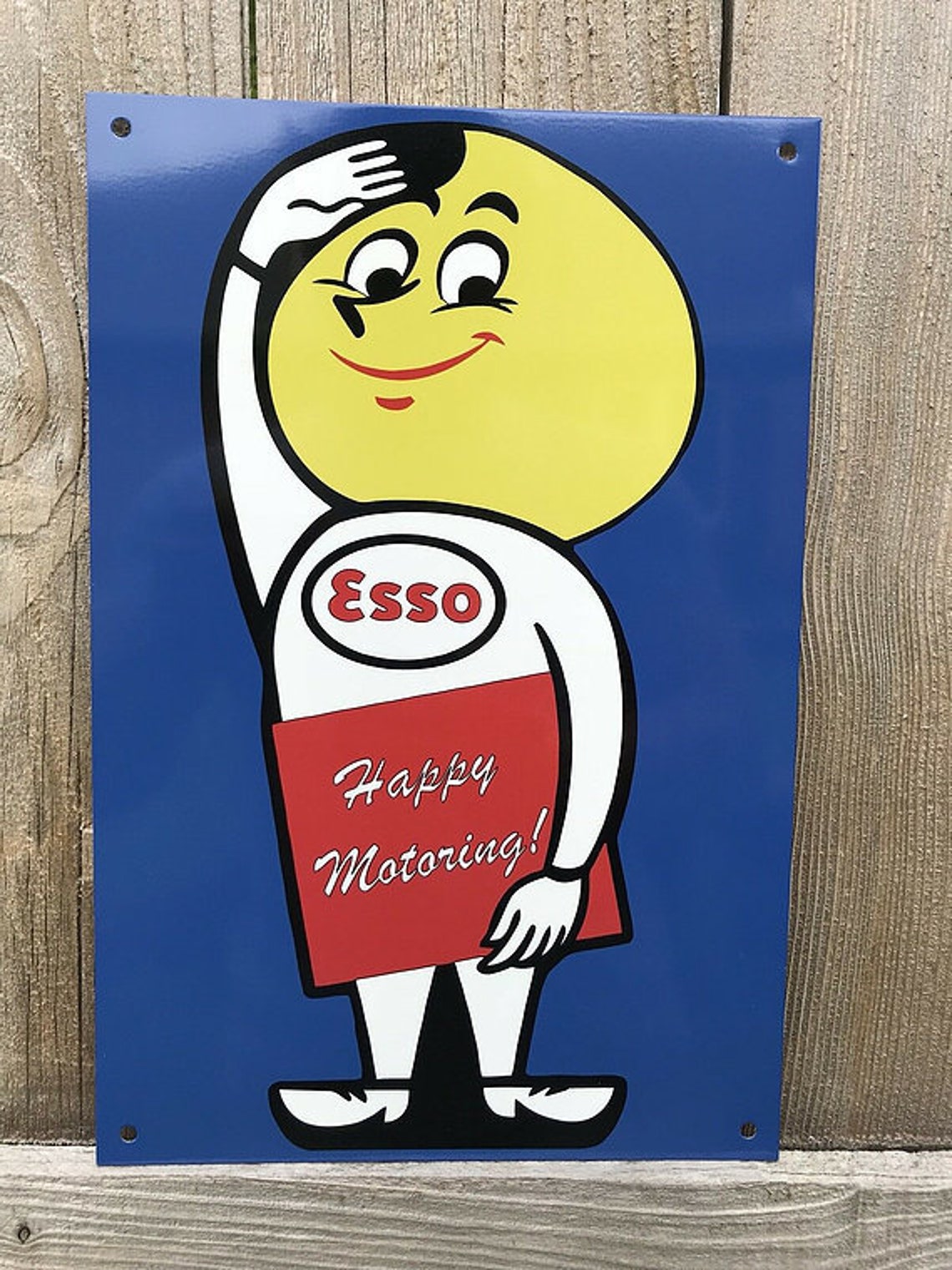 Esso Happy Motoring Vintage Style Sign - Etsy