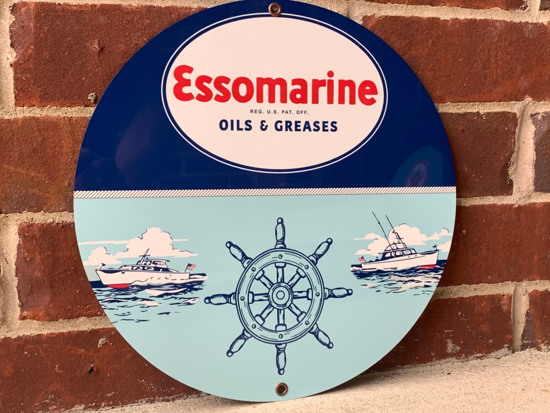 Esso Marine Oil Gasoline Metal Sign - Etsy