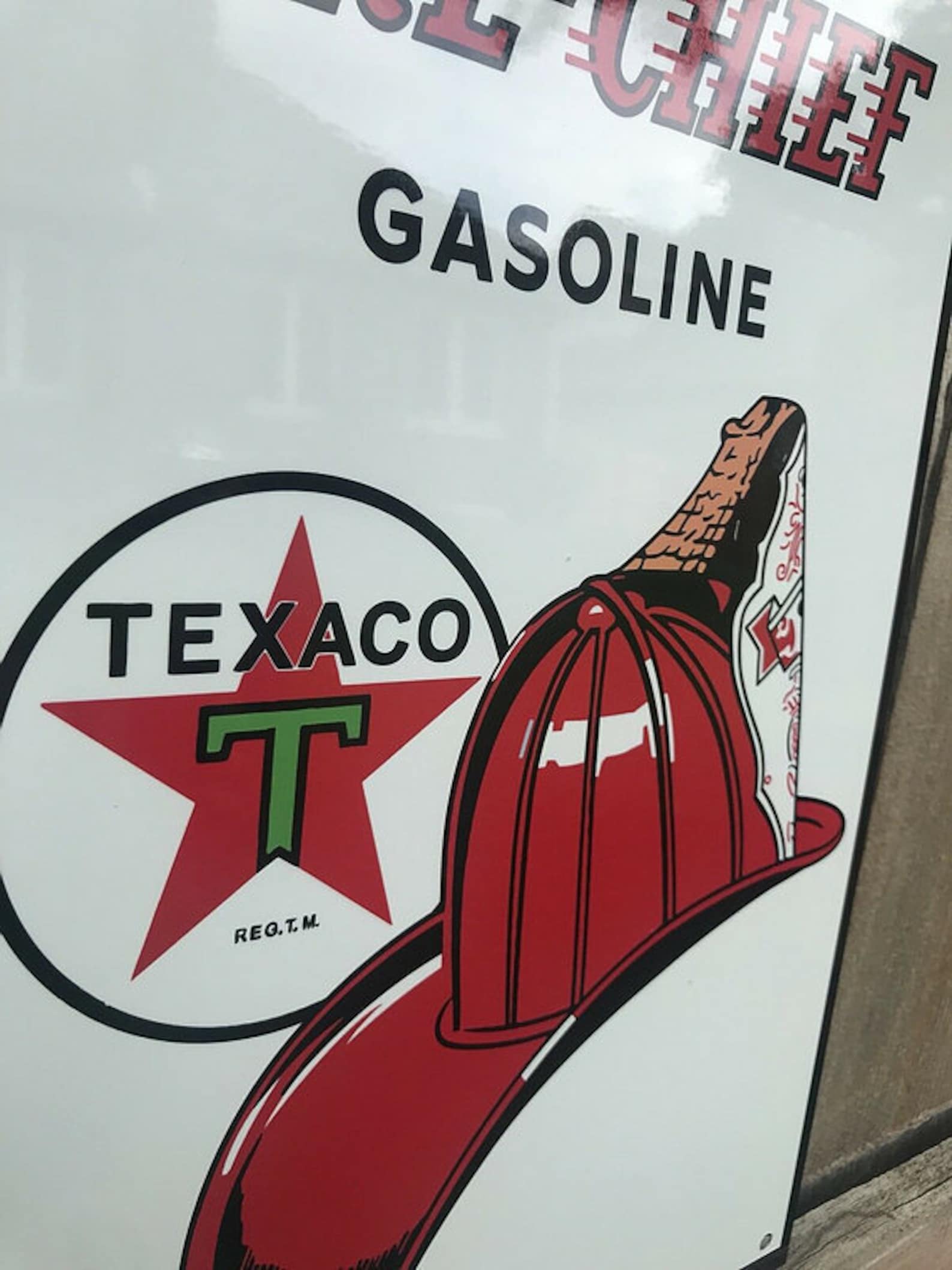 Texaco Fire Chief Gasoline Sign - Etsy