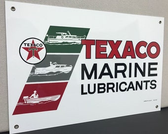 Texaco Marine Sign - Etsy