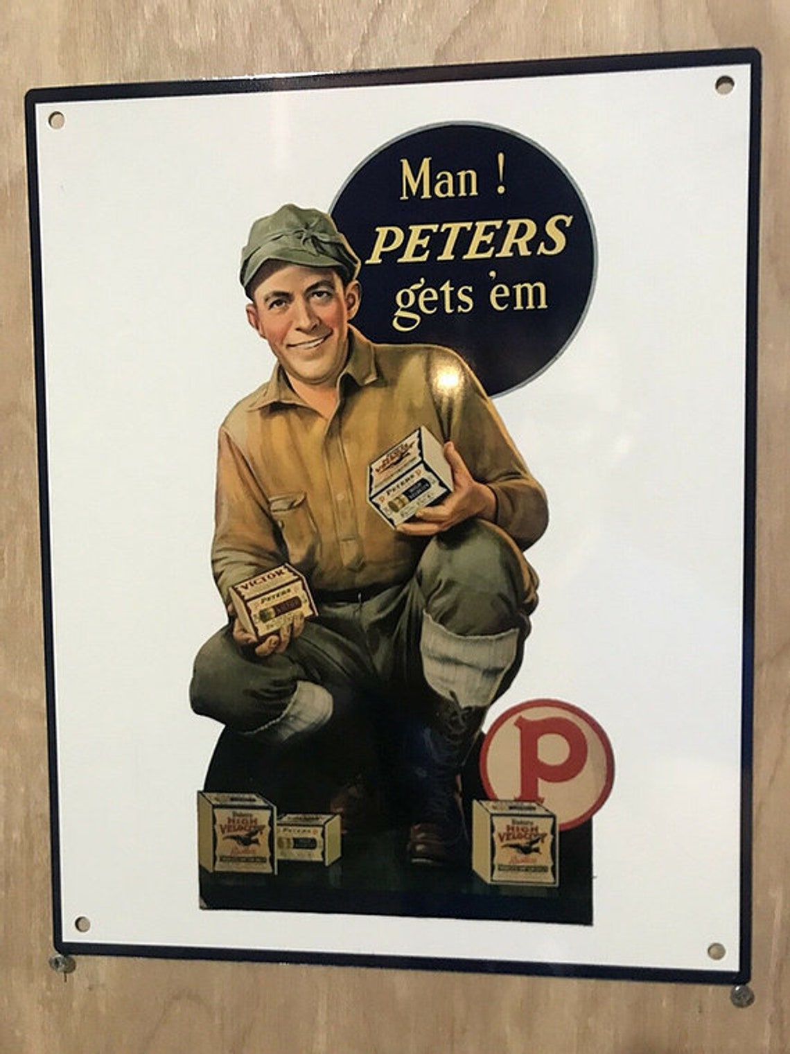 Peters Shooting Ammunition Vintage Sign - Etsy