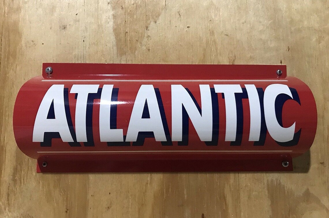 Atlantic Gasoline Sign - Etsy