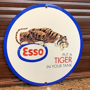 Esso Put A Tiger in Your Tank Vintage Style Sign - Etsy