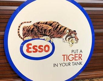 Esso Put A Tiger in Your Tank Vintage Style Sign | Etsy