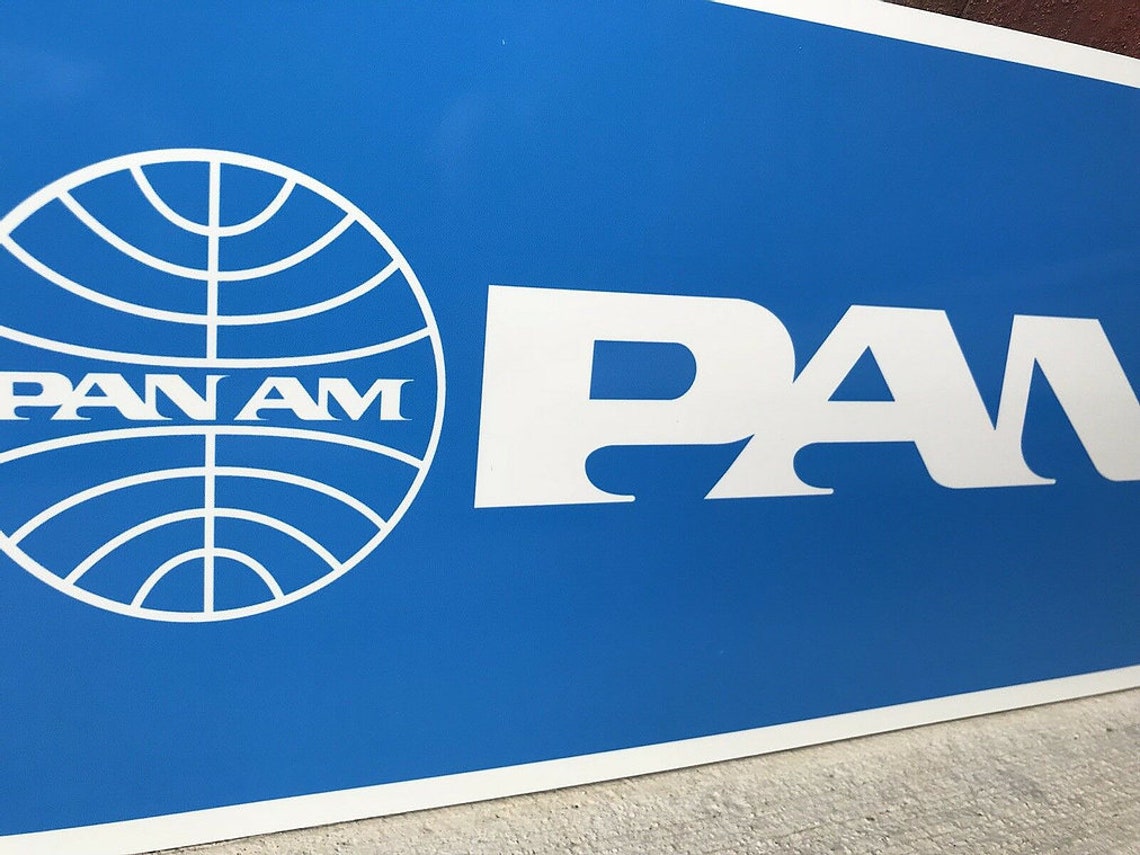 Pan Am Vintage Style Sign - Etsy