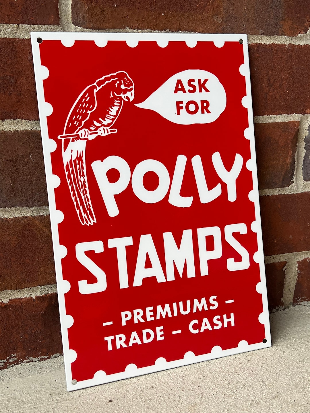 Polly Parrot Stamps Heavy Steel Vintage Style Metal Sign - Etsy