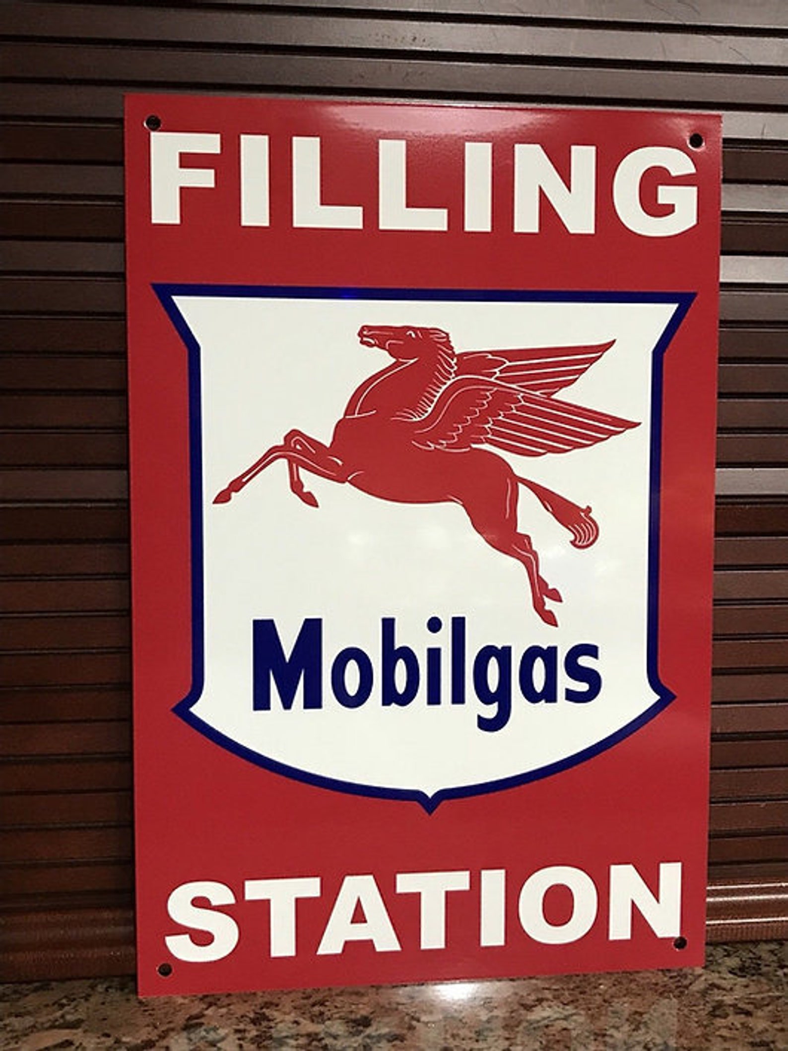 Mobilgas Filling Station Rare Vintage Style Sign - Etsy