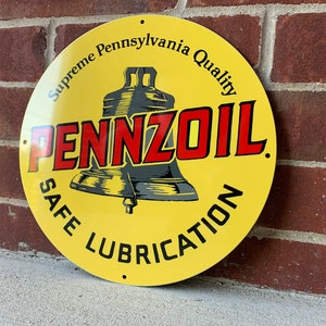 Pennzoil Motor Oil Heavy Steel Vintage Style Metal Sign - Etsy