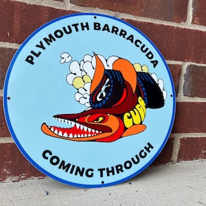 Heavy Steel Plymouth Barracuda Vintage Style Metal Sign - Etsy